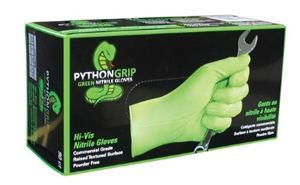 EPO7844, Python Grip Hi-Vis Nitrile Disposable Gloves 100/bx - L - GM Approved Special Tools and ...